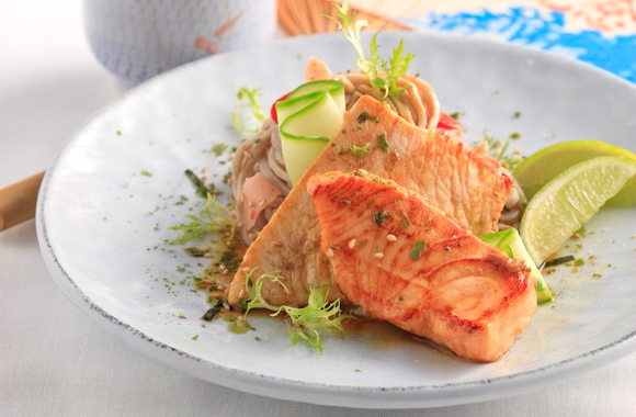 Teppanyaki Fish with Soba Noodle Salad | Asian Inspirations