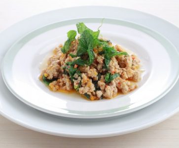 Spicy Basil Chicken (Pad Kaprow Gai Kai Jeaw) | Asian Inspirations