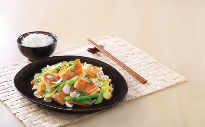 Sauteed Fish with Celery | Asian Inspirations