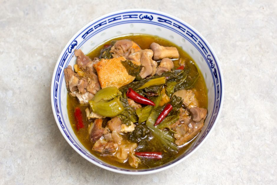 Mustard Leaves Leftover Soup (Choy Geok) | Asian Inspirations