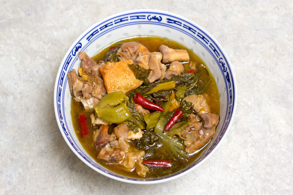 Mustard Leaves Leftover Soup (Choy Geok) | Asian Inspirations