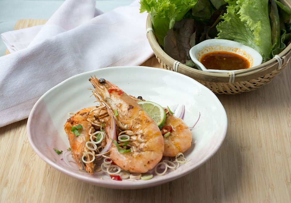 Spicy Grilled Shrimp Salad (Pla Goong) | Asian Inspirations