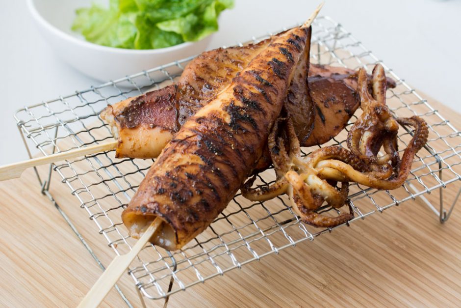 Japanese Grilled Squid (Ikayaki) | Asian Inspirations