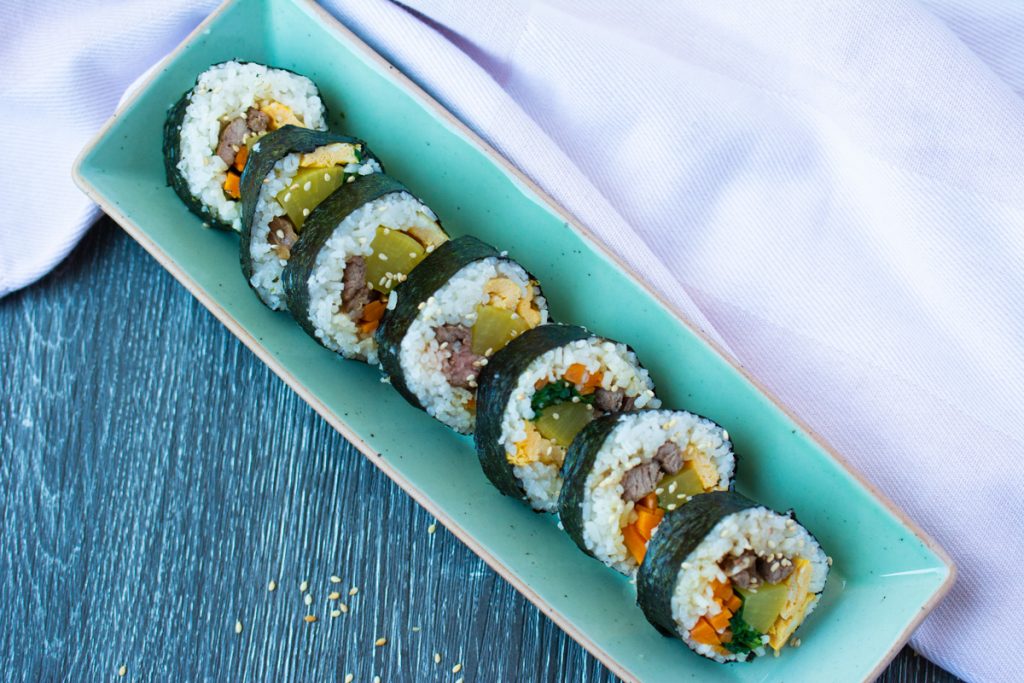 Seaweed Rice Rolls (Gimbap) | Asian Inspirations