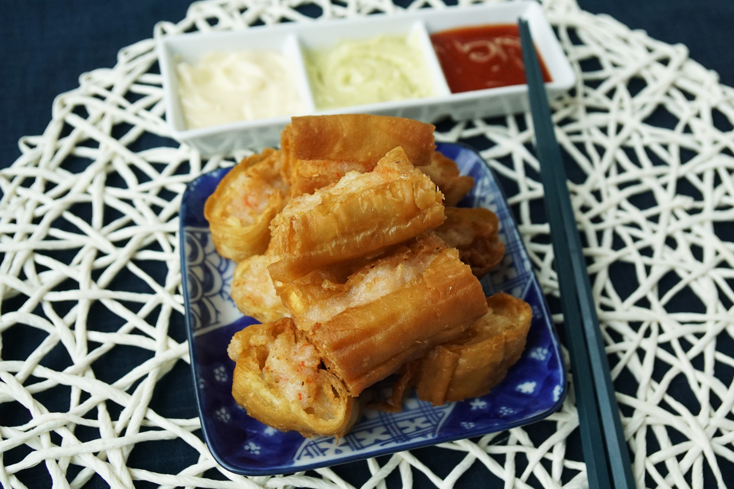 Deep Fried Chinese Crullers with Prawns | Asian Inspirations