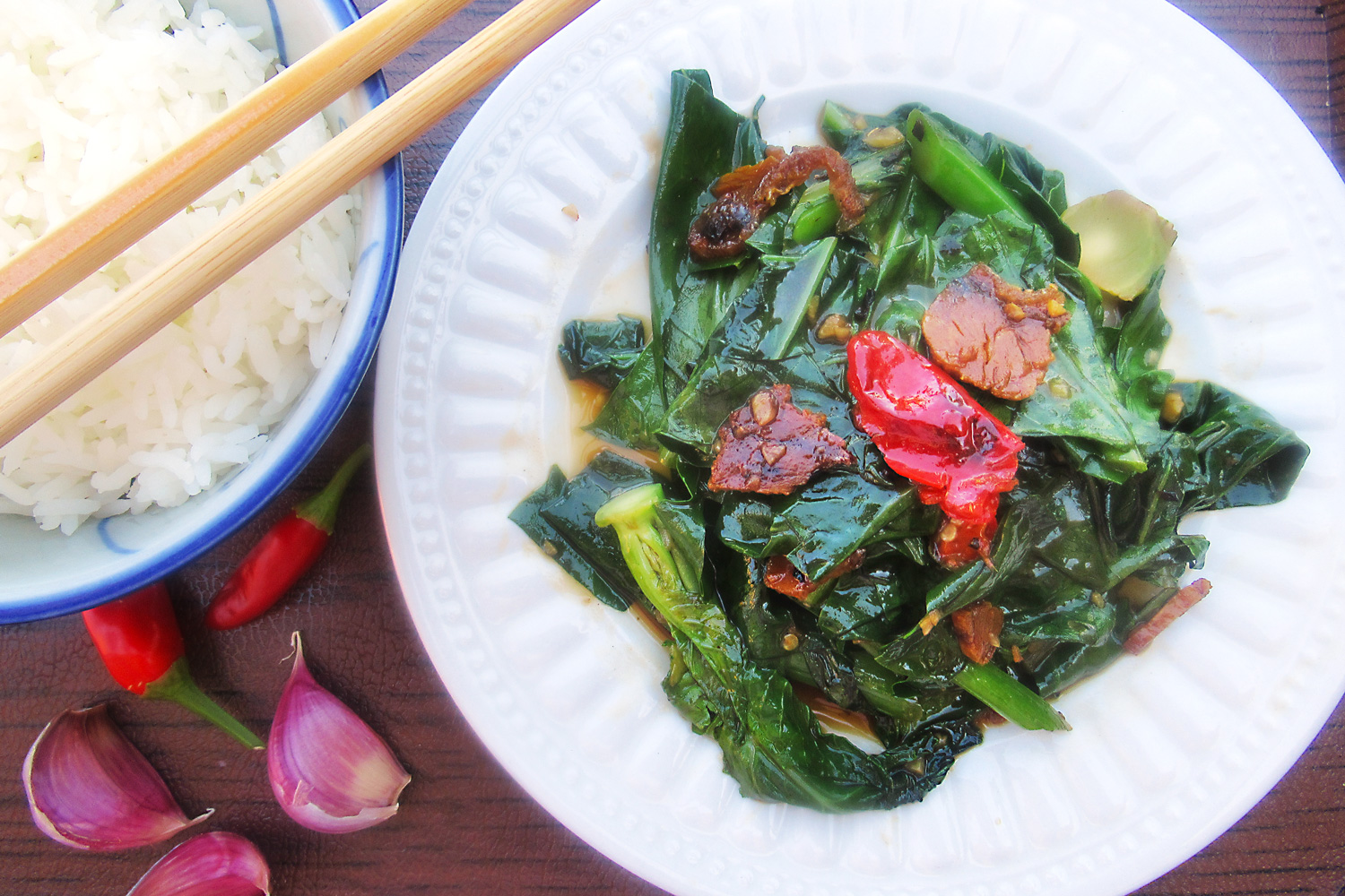 Thai Fried Broccoli with Salted Fish (Pad Khana Pla Kem) | Asian ...