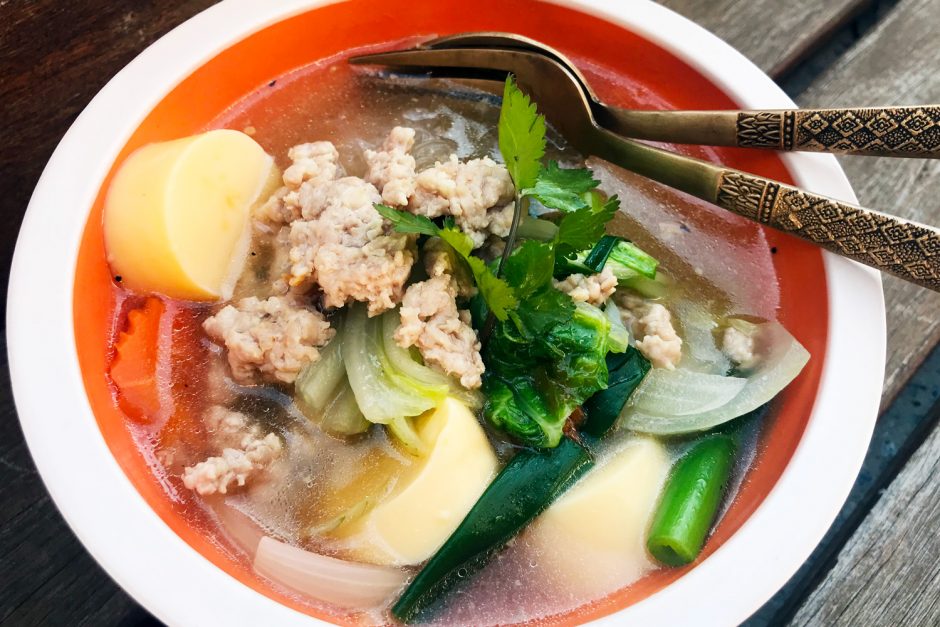Thai Glass Noodle Soup with Tofu (Kang Jued Woon Sen) | Asian Inspirations