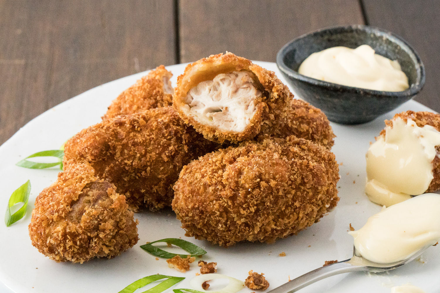 Panko Lamb Brains With Yuzu Mayo Asian Inspirations