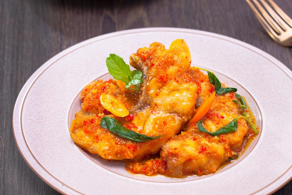 Thai Spicy Basil Fish (Pla Pad Kaprow) | Asian Inspirations