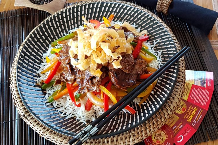 Sweet Pepper Rainbow Steak | Asian Inspirations