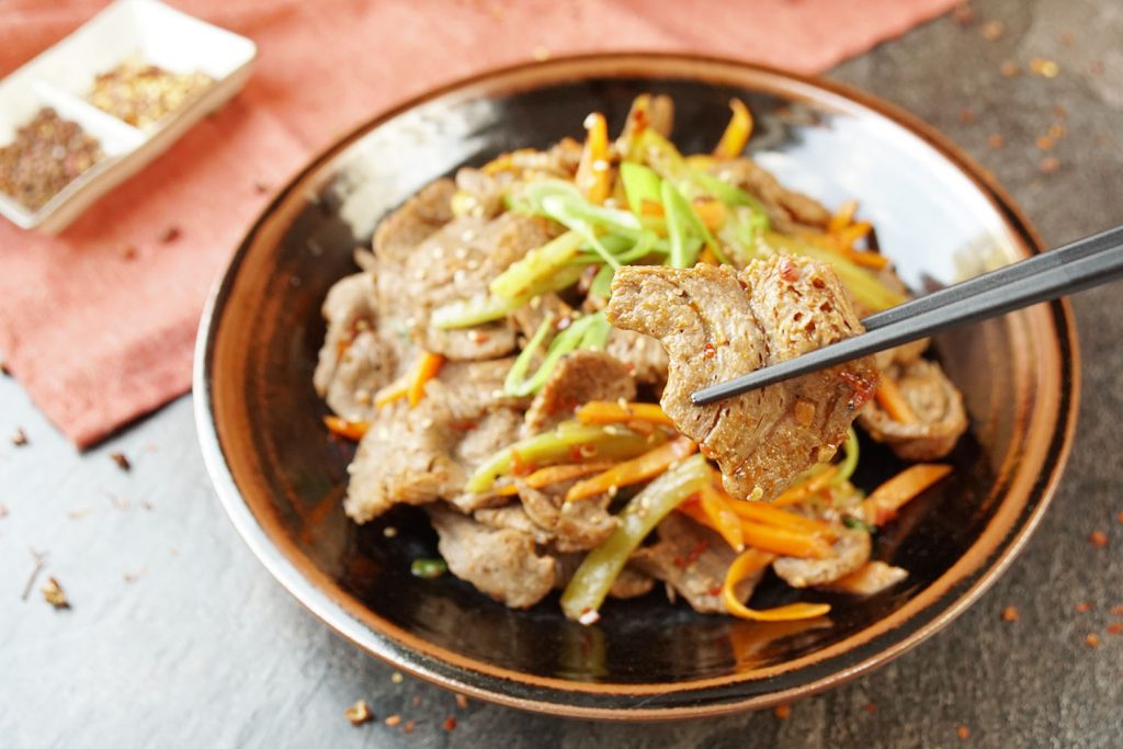 Vegan Sichuan-Style Beef Stir Fry | Asian Inspirations