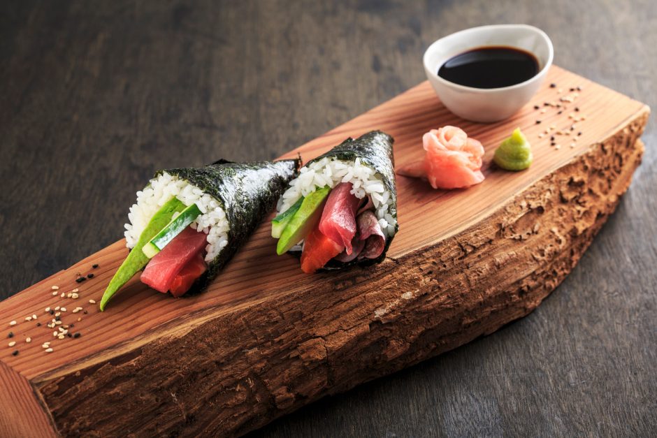 Cone Style Sushi (Temaki) | Asian Inspirations