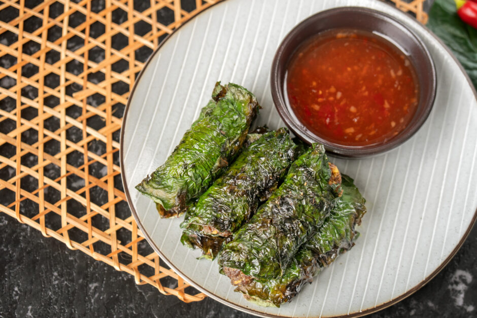 Grilled Beef in Betel Leaf (Bo La Lot) | Asian Inspirations