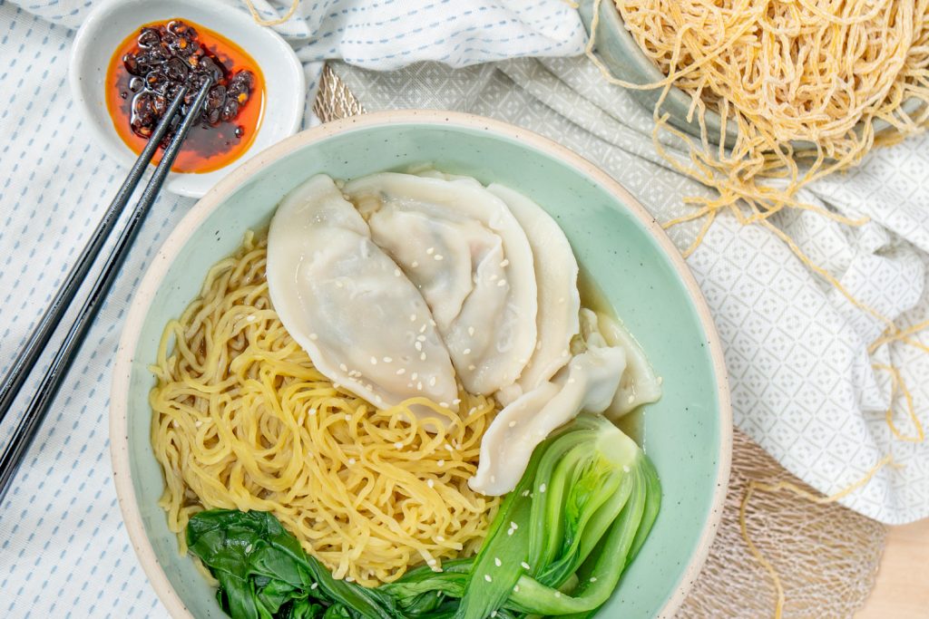 Vegetarian Dumpling Noodle Soup | Asian Inspirations