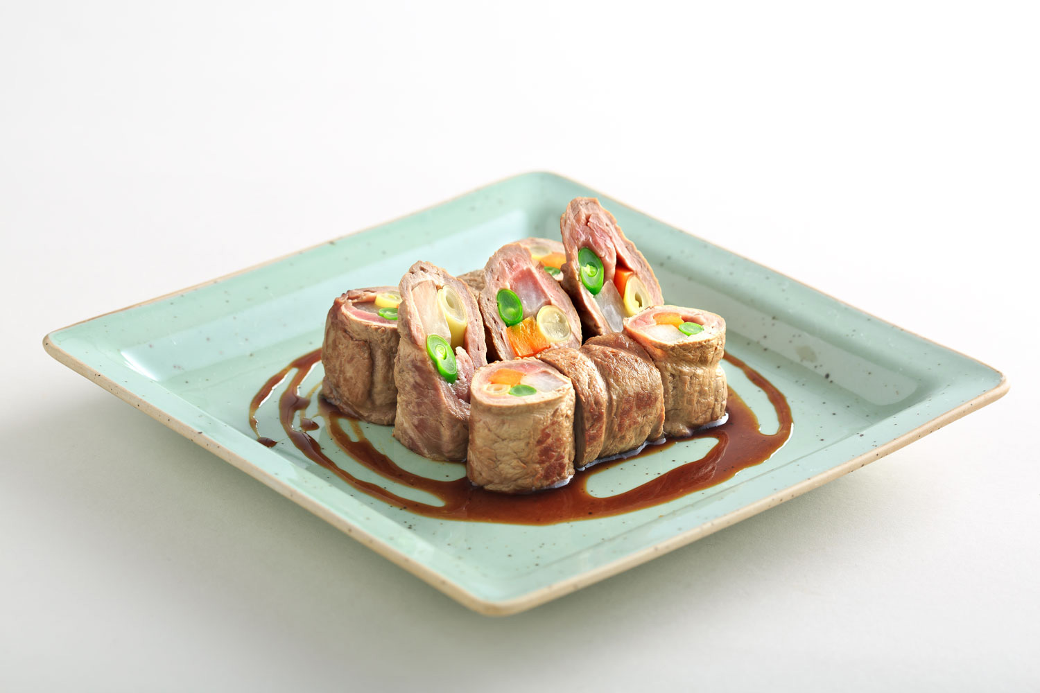 Vegetables Wrapped in Beef Roll (Beef Yawata Maki) | Asian Inspirations