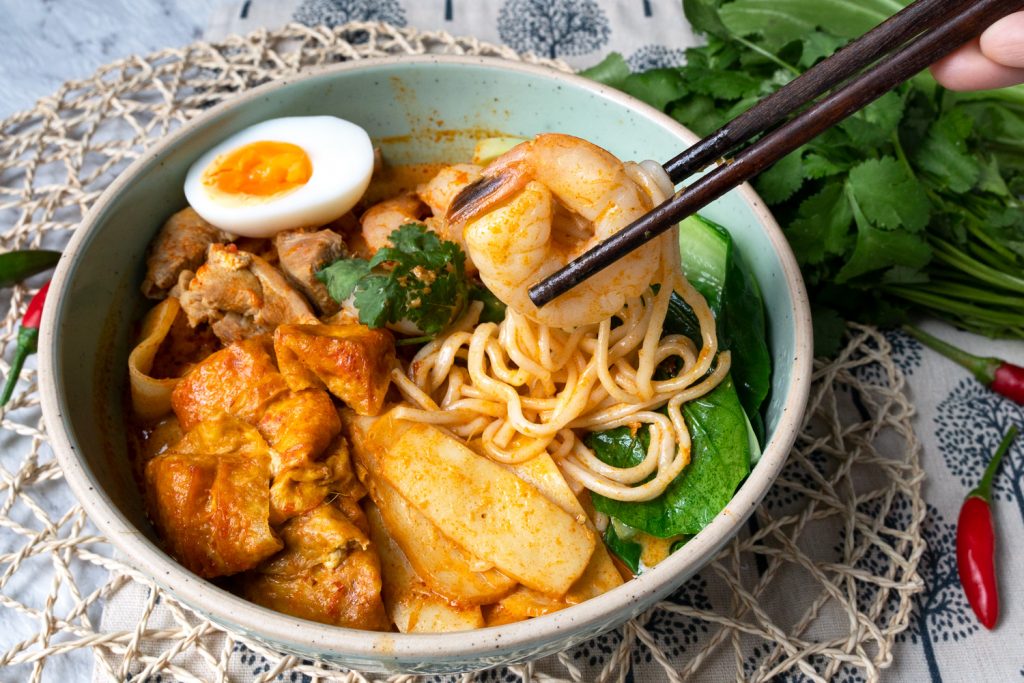 Quick Prawn Curry Laksa | Asian Inspirations