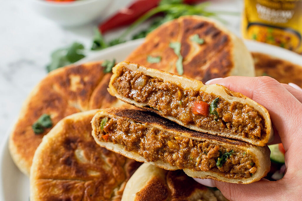 Thai Vegetarian Yellow Curry Roti | Asian Inspirations