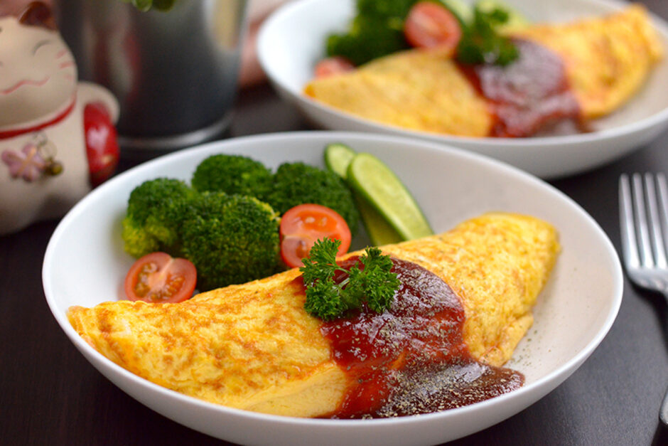 Japanese Omelette Rice (Omurice) | Asian Inspirations