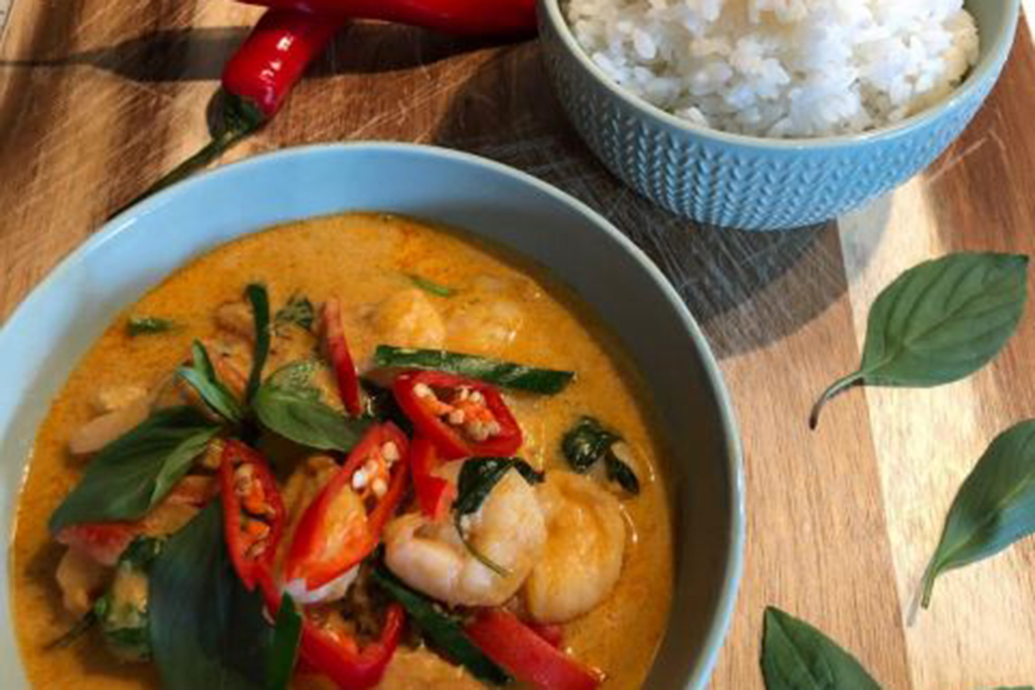 Thai Coconut Red Curry with Prawns | Asian Inspirations