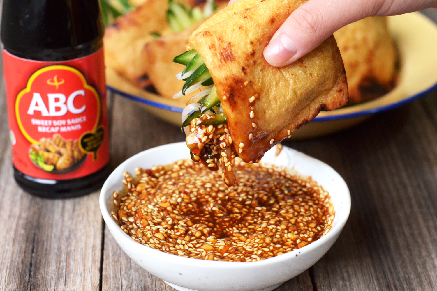 Toasted Stuffed Tau Pok with Sweet & Tangy Peanut Sauce | Asian ...