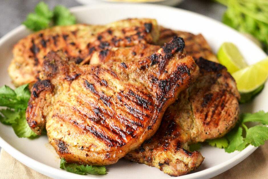 Thai Styled BBQ Pork Chop (Moo Yang) | Asian Inspirations