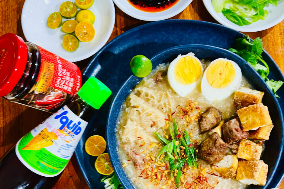 Special Goto (Filipino Beef Tripe and Rice Porridge) with Crispy Fried ...