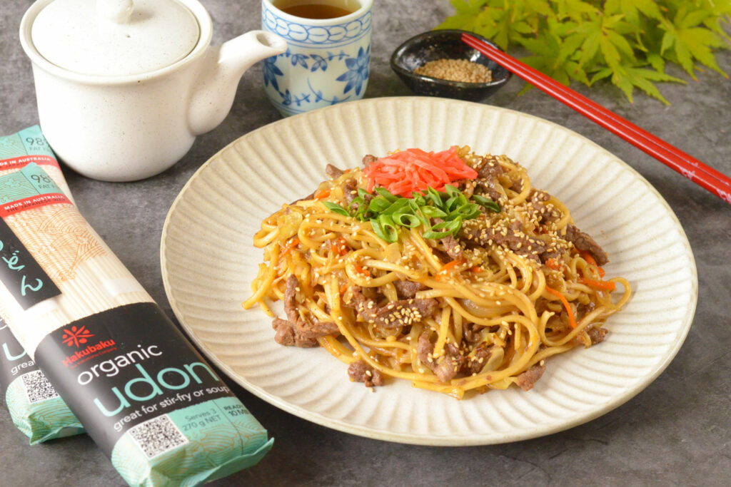 Stir Fried Udon with Teriyaki Beef | Asian Inspirations