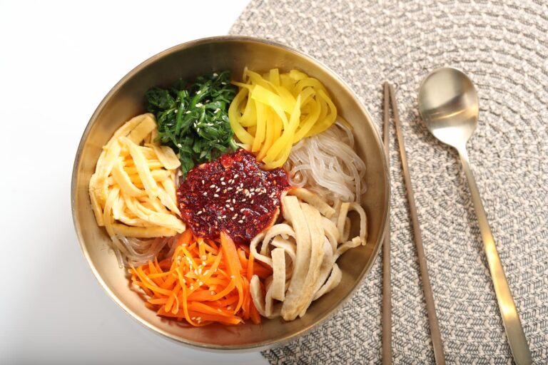 Chilli Cold Sweet Potato Noodles (Bibim Dangmyeon) | Asian Inspirations
