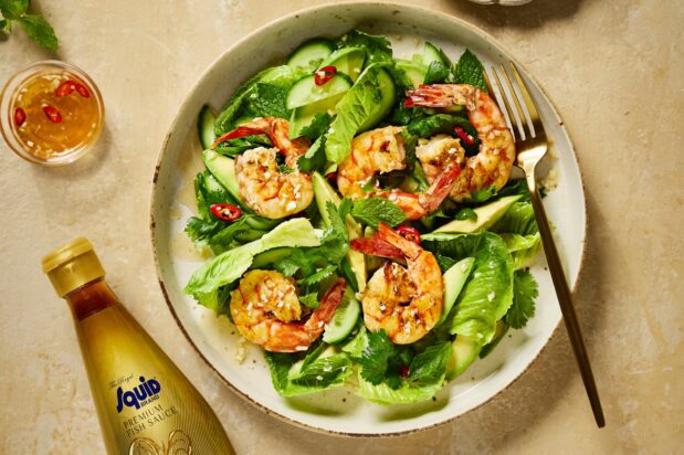 Avocado Prawn Salad with Fish Sauce | Asian Inspirations
