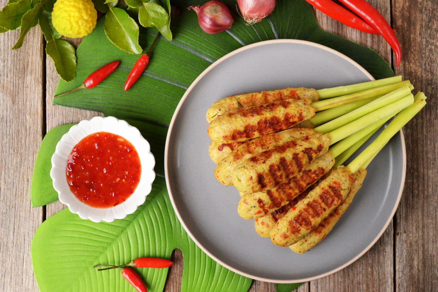 Balinese Chicken Satay (Sate Lilit) | Asian Inspirations